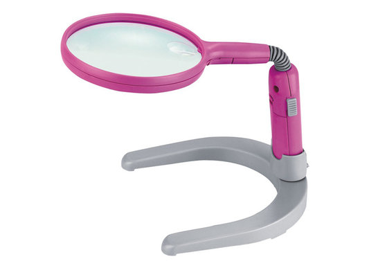 2.5x Power Chip Bulk Desktop Magnifying Glass With Led Light for Reading