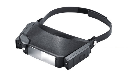 Head Led Magnifying Glass 1.2X Variable Light Weight With Wide View