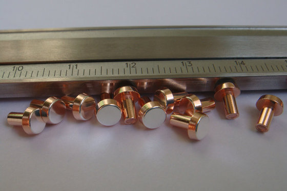 Switch Electrical Rivet , high conductivity electrical contact materials