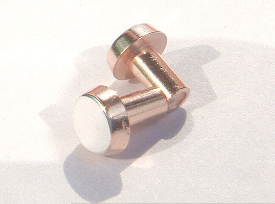 Silver Copper Electrical Contacts Rivets for relay / command switch
