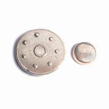 Button Silver Electrical Relay Contacts , AgCdO silver alloy contact material