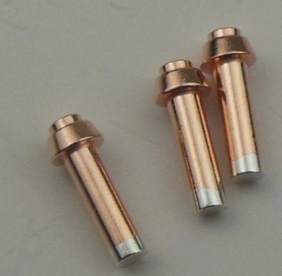 Long Foot Special Silver Electrical Contact Rivet , Electrical Switch Contacts