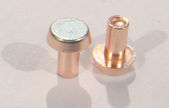 Circuit Breaker electrical bimetal Contact Rivets of Ag silver / copper , ISO CE
