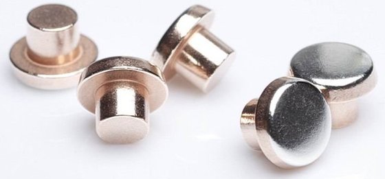 Switch Double Composite Bimetal Contact Rivets of Arc-resistance