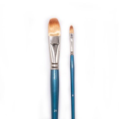 Chrome Plated Brass Ferrule Artist Paint Brushes Set