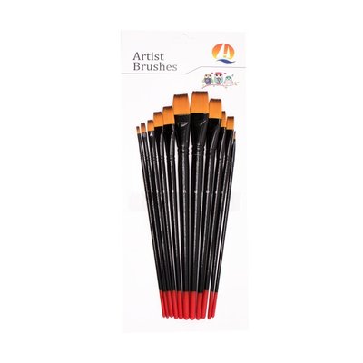Two Colors Eleven Size Nylon Paint Brush Set