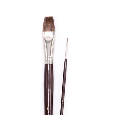Nickel Clad Copper Ferrule #8 Pony Hair Paint Brush