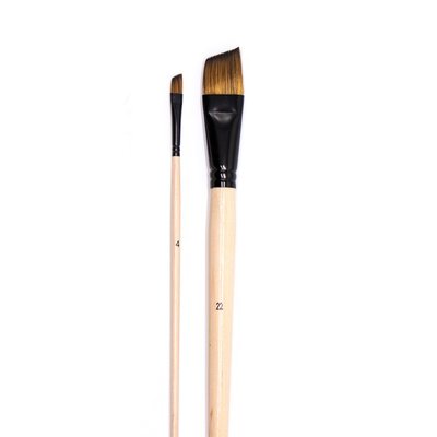 Fine Paint Angular Head Artist Oil Paint Brushes