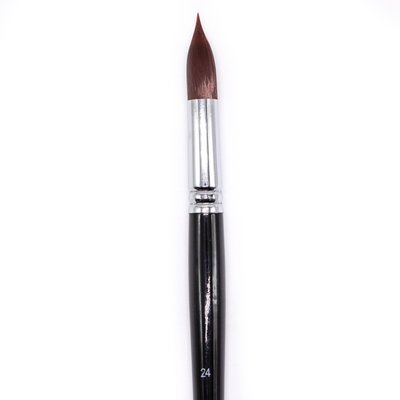 Round Tip Dark Brown 12pcs Fine Artist Brushes