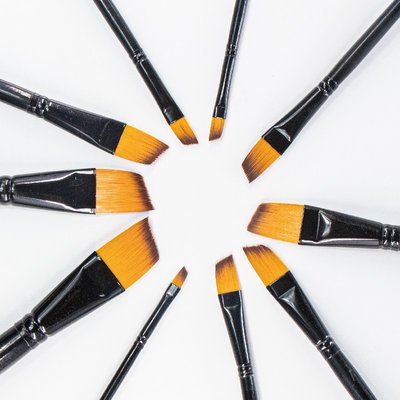Oil Painting Aluminum Ferrule Preschool Paint Brushes