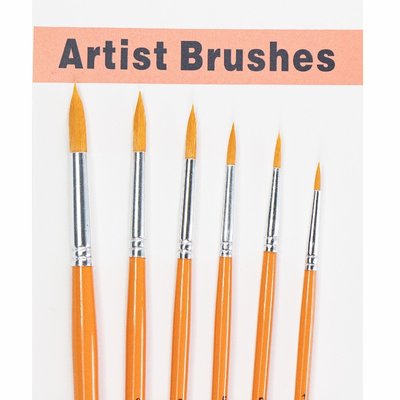 Copper Ferrule Artist Watercolour Brushes
