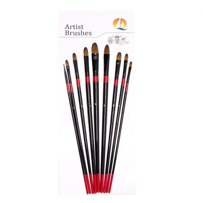 Oval Head Artist Oil Paint Brushes