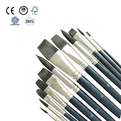 Mixed Sizes Synthetic Hair Artist Acrylic Paint Brushes