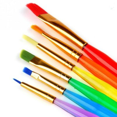 Kids 6PCS Paint Brushes For Acrylic Paint