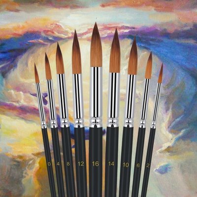 Aluminum Ferrule Acrylic Detail Brush