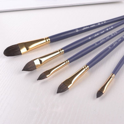 Golden Brass Ferrule Pony Hair Paint Brush