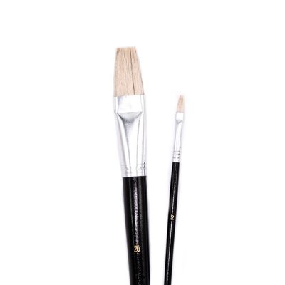 Flat Tip 10pcs Art Watercolor Brush Pen Bristle Hair