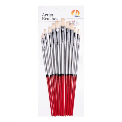 Flat Tip Bristle 2 Inch Brush For Oil Painting