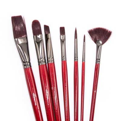 Mixed Tip Copper Ferrule Artist Oil Paint Brushes