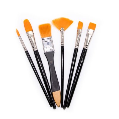 Golden Nylon Hair Copper Ferrule Art Watercolor Brush Pen
