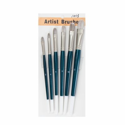 White And Brown Double Color 150mm Art Paint Brush Set