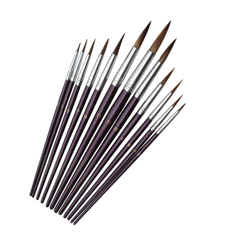 School Bristle Artist Watercolour Brushes