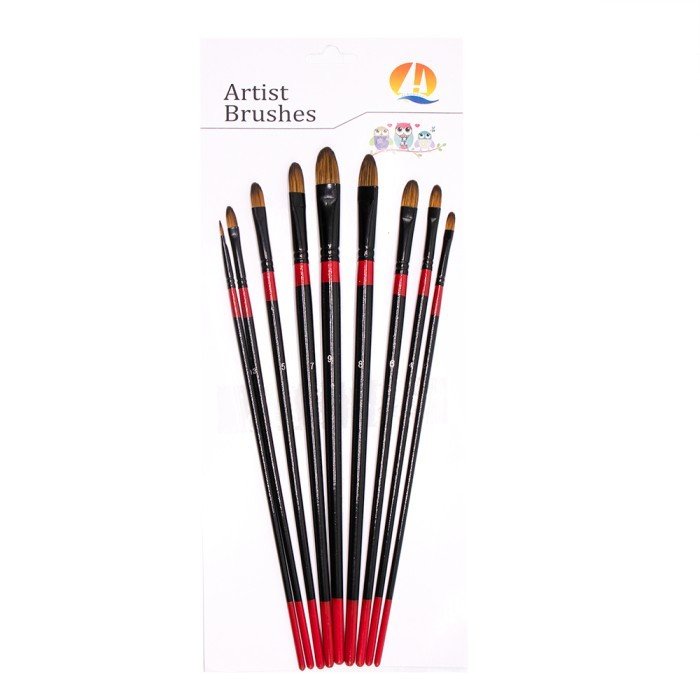 Oval Head Artist Oil Paint Brushes