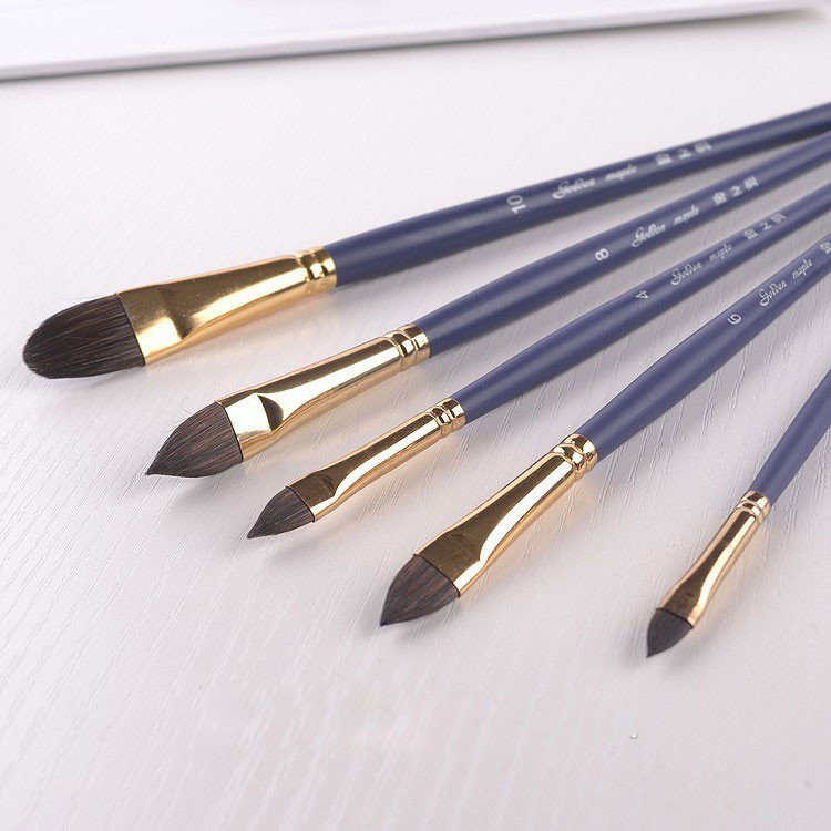 Golden Brass Ferrule Pony Hair Paint Brush