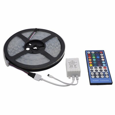 12V RGBW IP67 Waterproof 60 Leds/M 5050 Flexible LED Strip Kit With 40key IR Remote