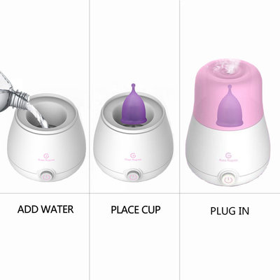 Amazon Hot Sale portable High Temperature Steam Sterilizer Copa Menstrual Cup Cleaner supplier