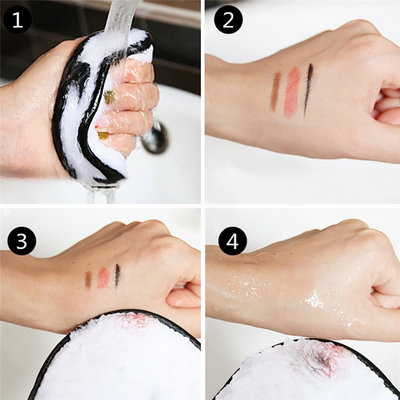 Reusable face cleansing makeup remover pad washable eye makeup pad supplier
