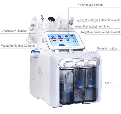 6 In 1 Water Peeling Oxygen Microdermabrasion Diamond Machine Hydro Dermabrasion Machine supplier