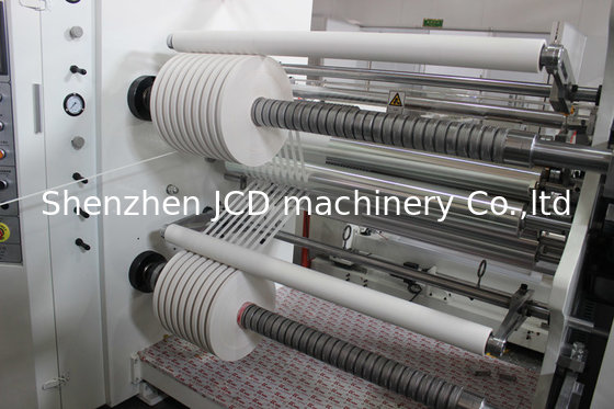 Paper and film roll slitter rewinder machine