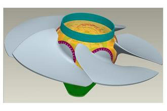 Kaplan / Axial Flow / Propeller Hydro Turbine 55KW 400V 480V 6300V High Speed