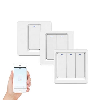 2.4GHZ 600W 3 Gang Smart WiFi Wall Switch For Home