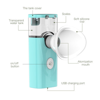 ABS Silicone 300mAh 1.5H Facial Mist Spray Steamer