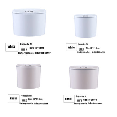 Round Electronic 3L 0.6KG Electric Kitchen Garbage Can