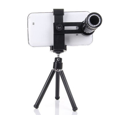 ABS Case 12x Mobile Telescope Lens kit  For Samsung Galaxy S4 / 5