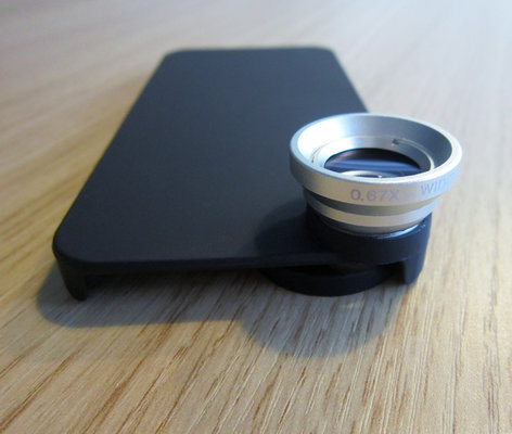 Black / Pink 5X  2 In 1 Smartphone Camera Lens Kit For Iphone 6 / IPhone 5