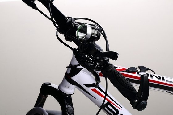 Silica Gel Wheel Dynamo Bicycle Light Bright Bike Headlight Black