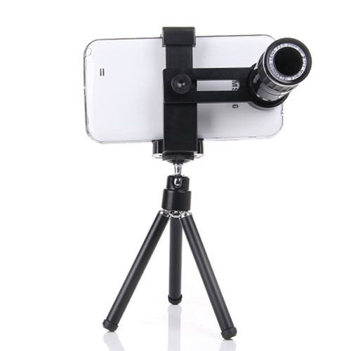 ABS Case 12x Mobile Telescope Lens kit  For Samsung Galaxy S4 / 5