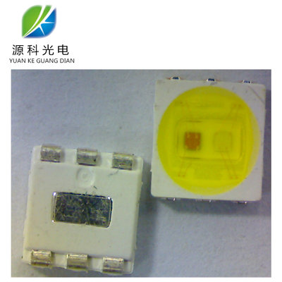 Double Color 2 In 1 SMD 5050 LED Chips Yellow And White Bi Color 2w Epistar Chip