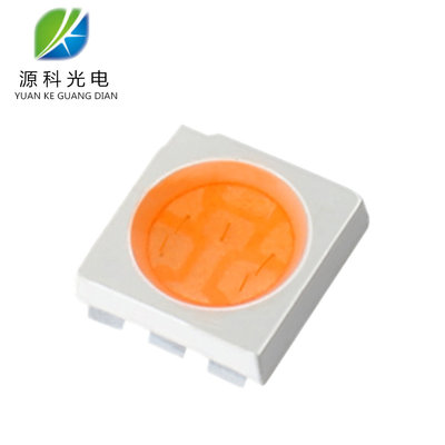 PLCC - 6 Epileds Chip Led Type Smd 5050 , 620 - 630 Nm Led Bulb Spare Parts