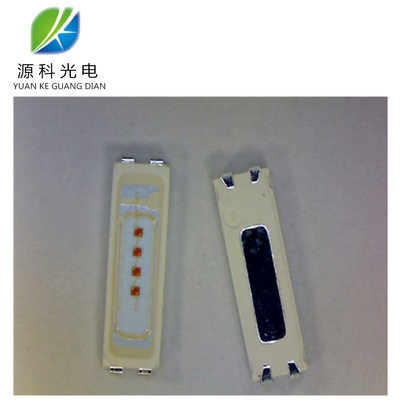 High Voltage 8 - 9V 0.8 W 1w Led Chip , Yellow 4 Chip Led 2 Years Warranty