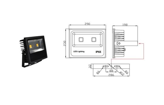 China High brightness Outdoor LED Floodlight 80 W , led security floodlight supplier