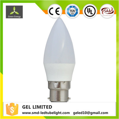 5 Watt C37 LED Candle Lamp with 350lm 260 Degree and E27 E26 B22 lamp base For Hotel supplier