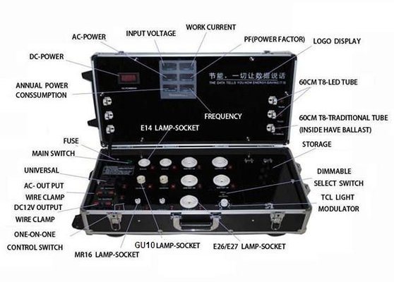 AC Current Display LED Suitcase B22 / G24 With Expandable Handle supplier