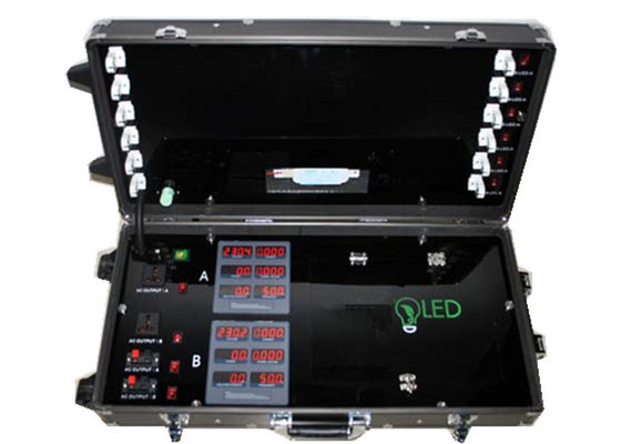Customized Convenient Dimmer Switch LED Suitcase for exhibition , CE / RoHS supplier