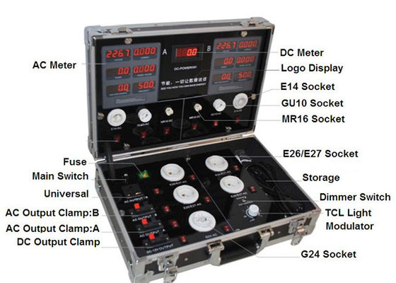 Shockproof Convenient Dimmer Switch LED Test Case For LED Product Show , E26 / E27 supplier