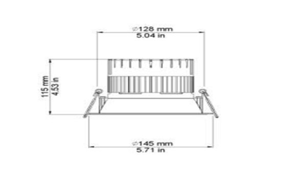 long life 18W led ceiling downlights for subway / factory , Aluminum / PC supplier